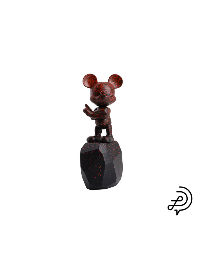 Mickey Rock Spread par Arik Levy Noir & Rouge - 18 cm