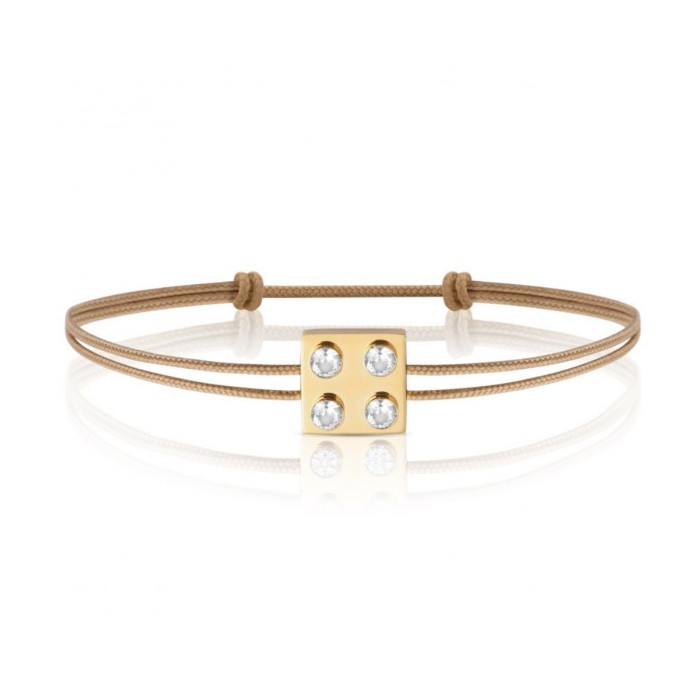 Bracelet Cordon Pure Icon 1diamant par plot