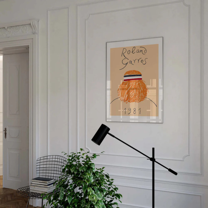 Affiche Roland-Garros 1981 par Eduardo ARROYO - 50 x 70cm