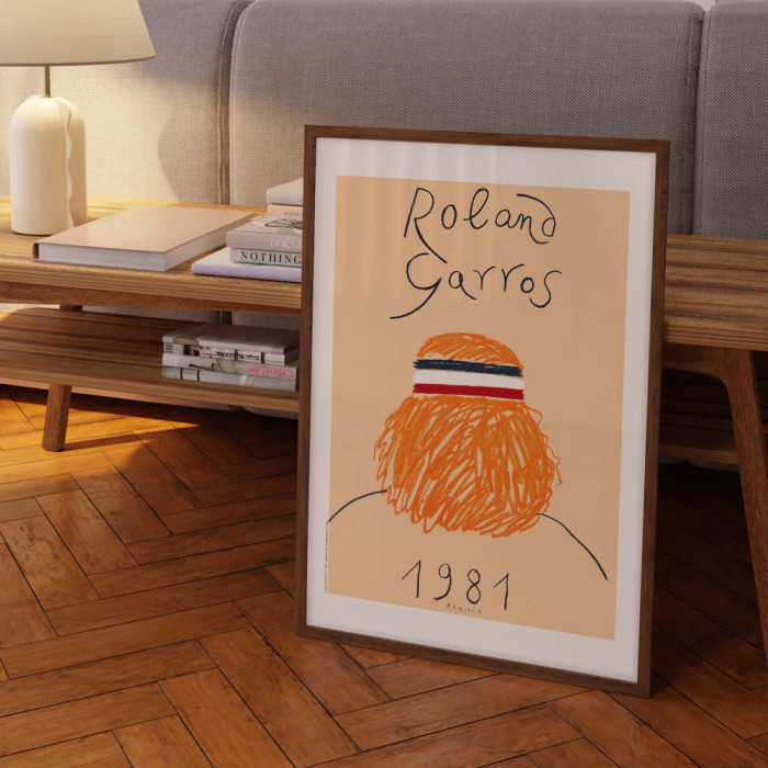 Affiche Roland-Garros 1981 par Eduardo ARROYO - 50 x 70cm