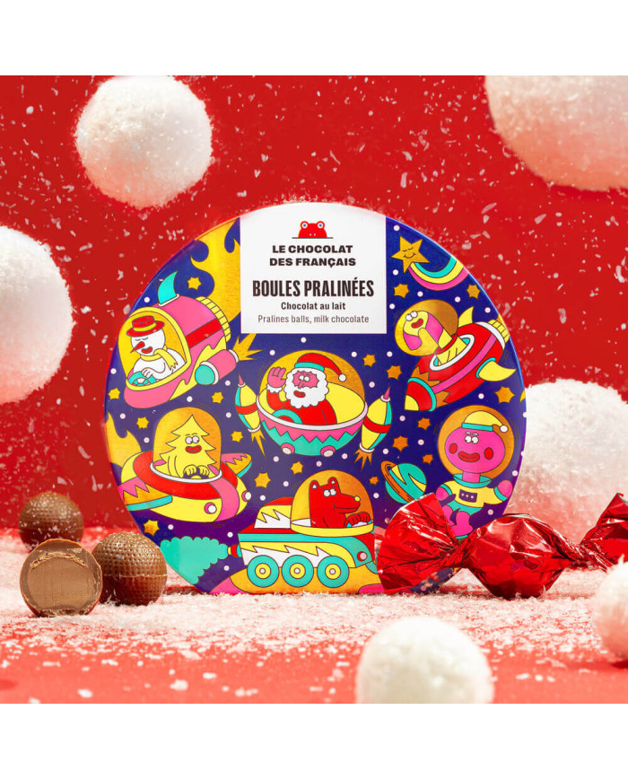Coffret 9 boules pralinées 113g - Le Chocolat des Français